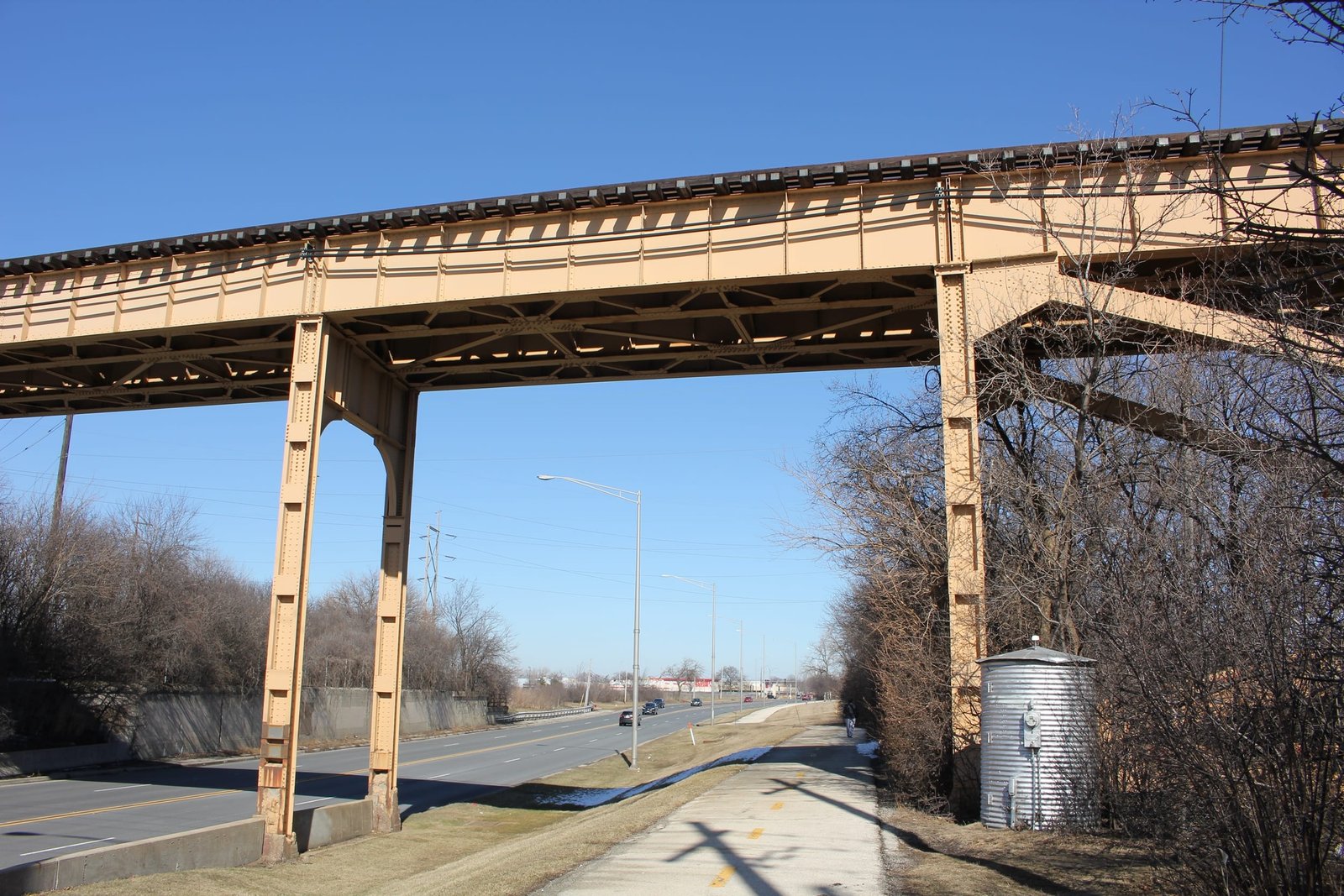 CTA Yellow Line - North Shore Channel Bridge